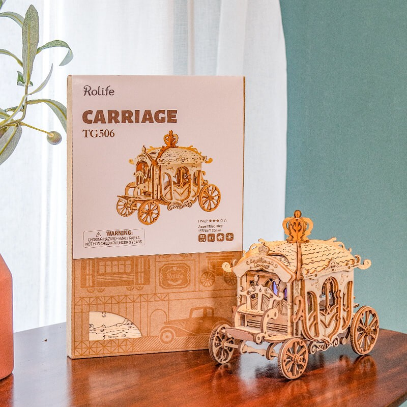 Robotime DIY Carriage - kubekings.pt