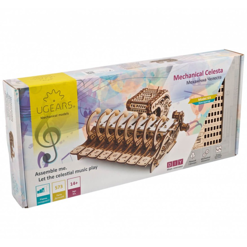 Ugears Mechanical Celesta: Modelo musical 3D para montar | kubekings