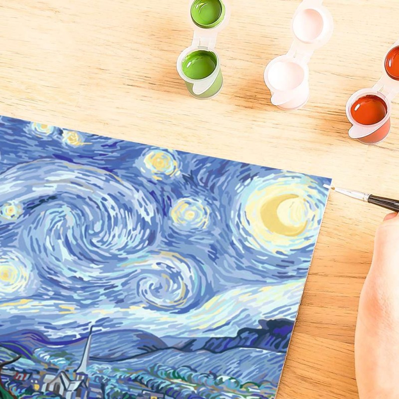 Kit Van Gogh - Pintar a noite estrelada - Kubekings