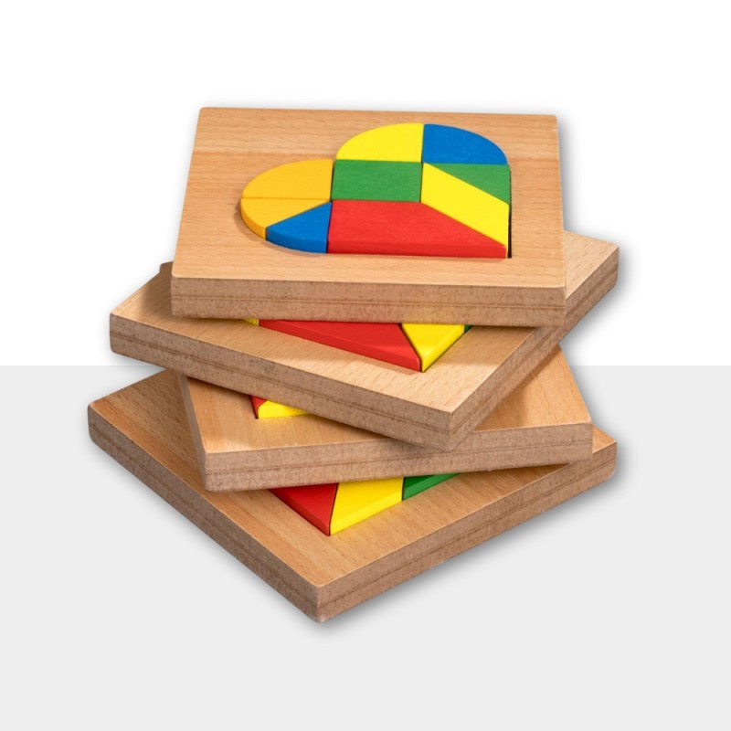 💖 Speed Tangram Heart da Philos: Jogo criativo - Kubekings