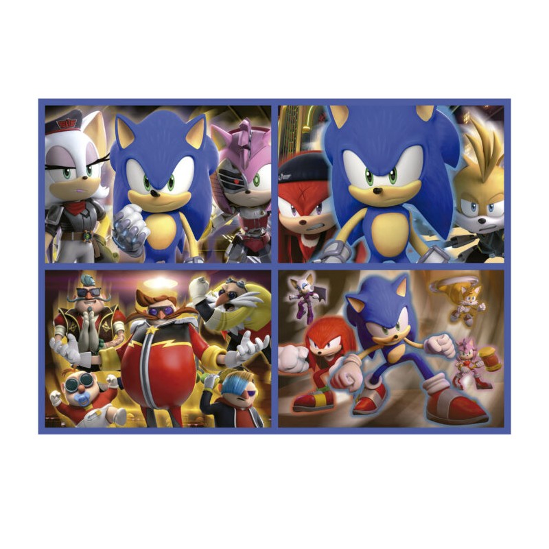 Sonic Multi Progressive Puzzle 50+80+100+150 peças - Compre já! ⚡