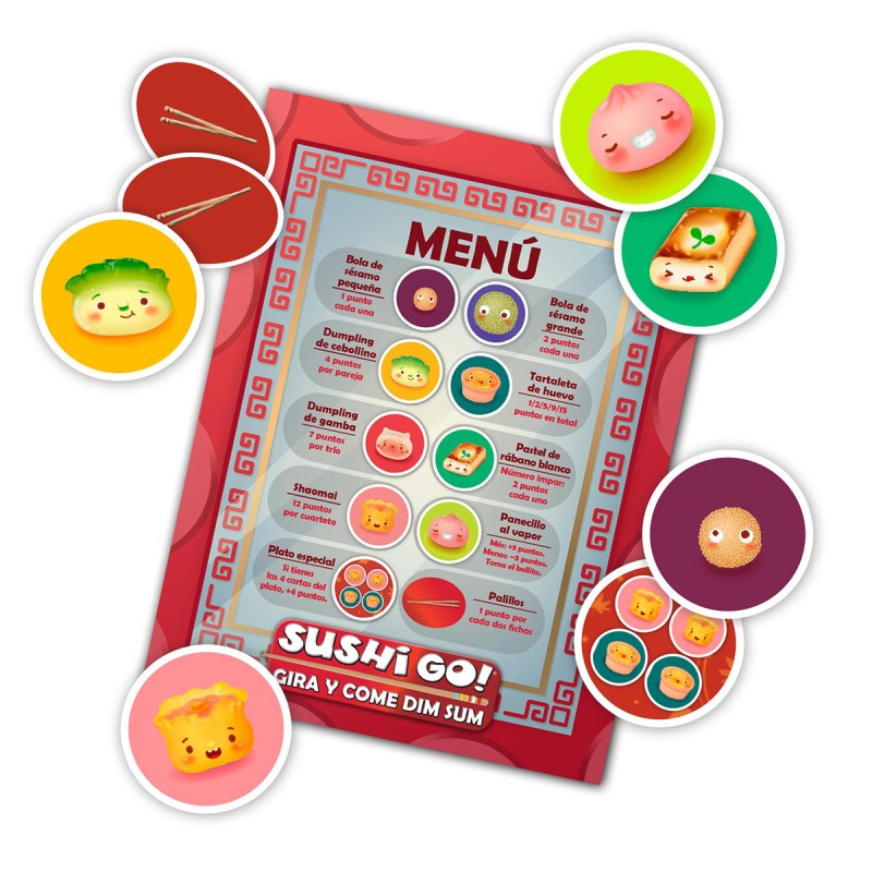 Sushi Go Spin and Eat Dim Sum 🍣 Divertimento giratório! - kubekings.com
