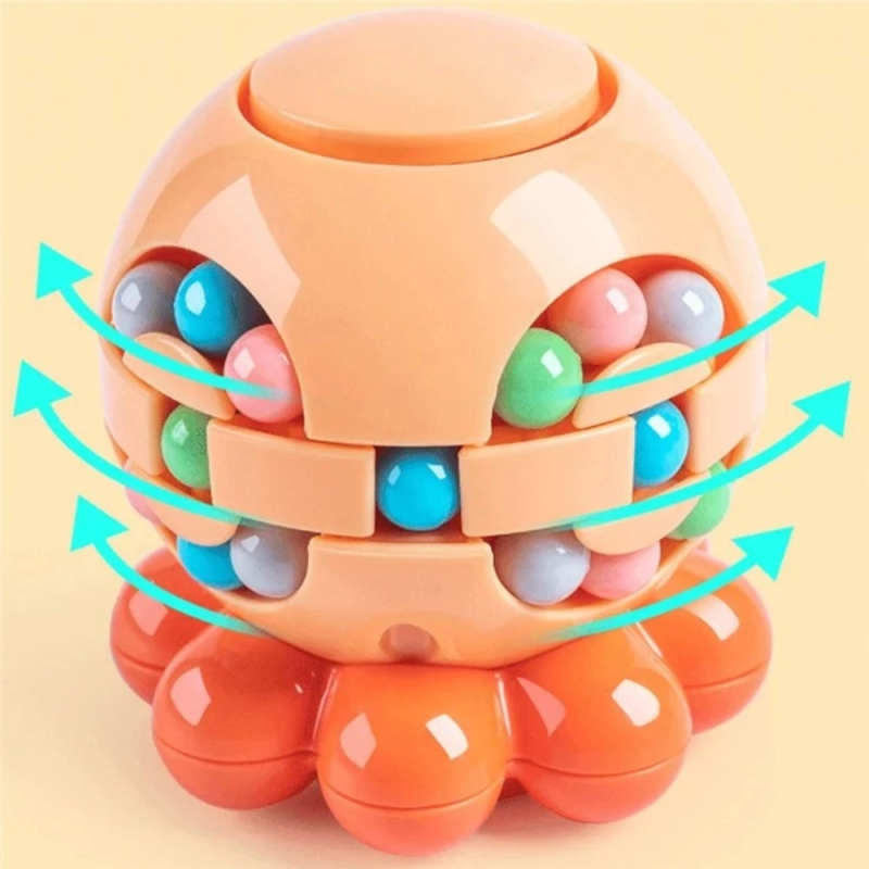 Magic Beans Mini Octopus Slide - Girador e Puzzle Adorável 🐙