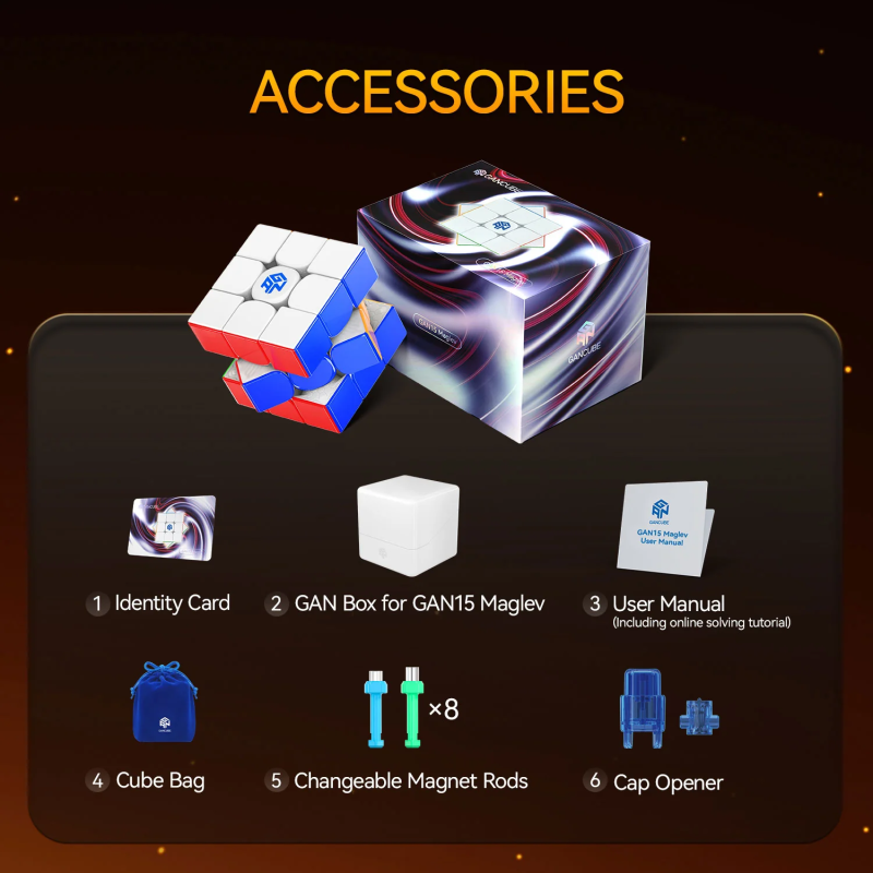GAN15 MagLev Frosted - O melhor Speedcube 3x3 da GAN 🔥