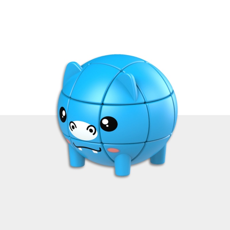 Q-Moe Animal Cube Hippo 🦛 - Um bonito e intrigante 3x3