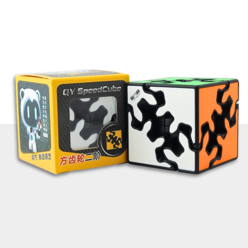QiYi 2x2 Gear Cube Tiled - Dupla mecânica, máximo entretenimento