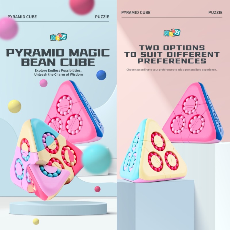 Magic Beans Pyramid Cube – Pirâmide de bolas coloridas